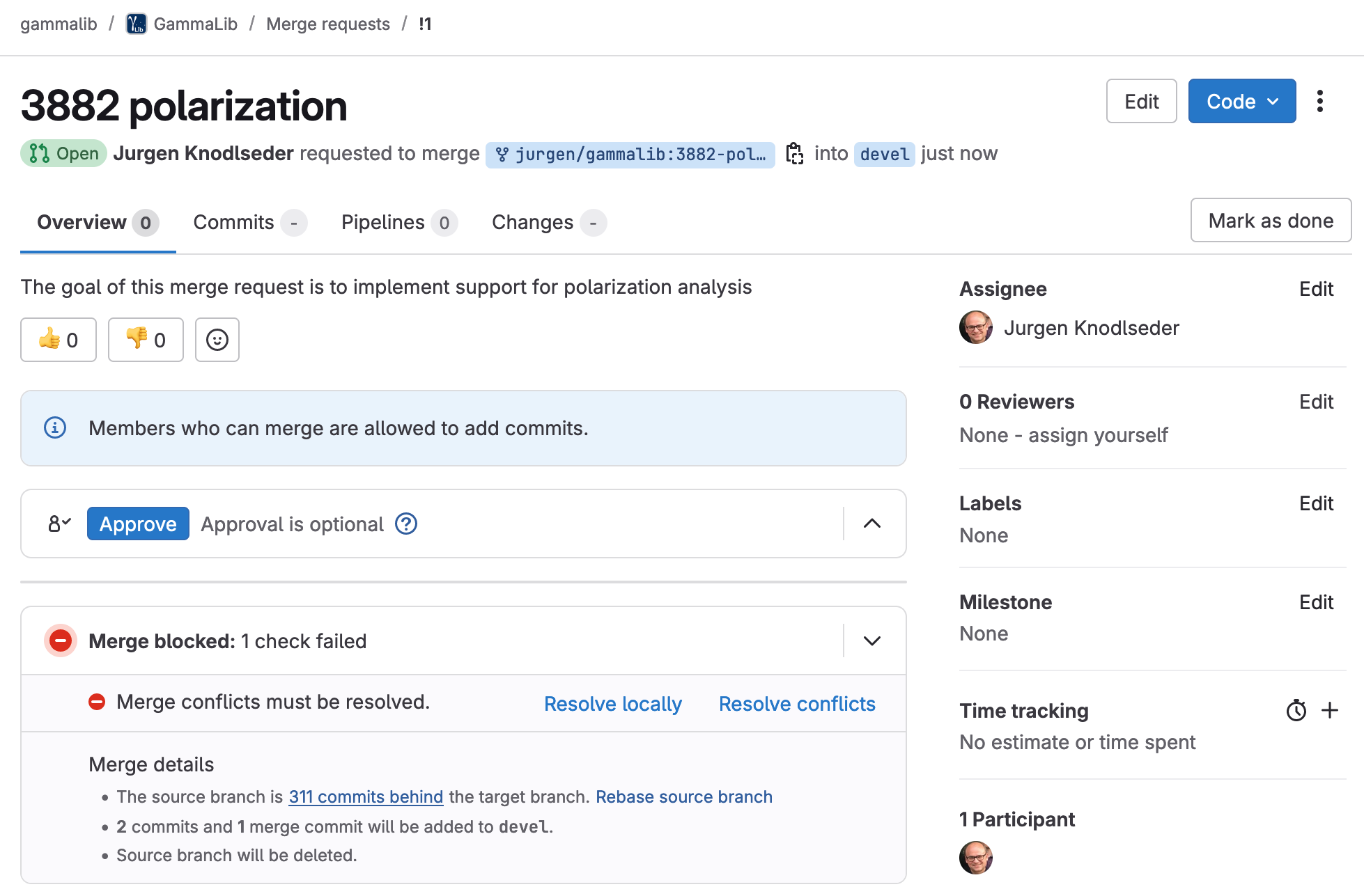 Using Git and GitLab — GammaLib 2.1.0 documentation
